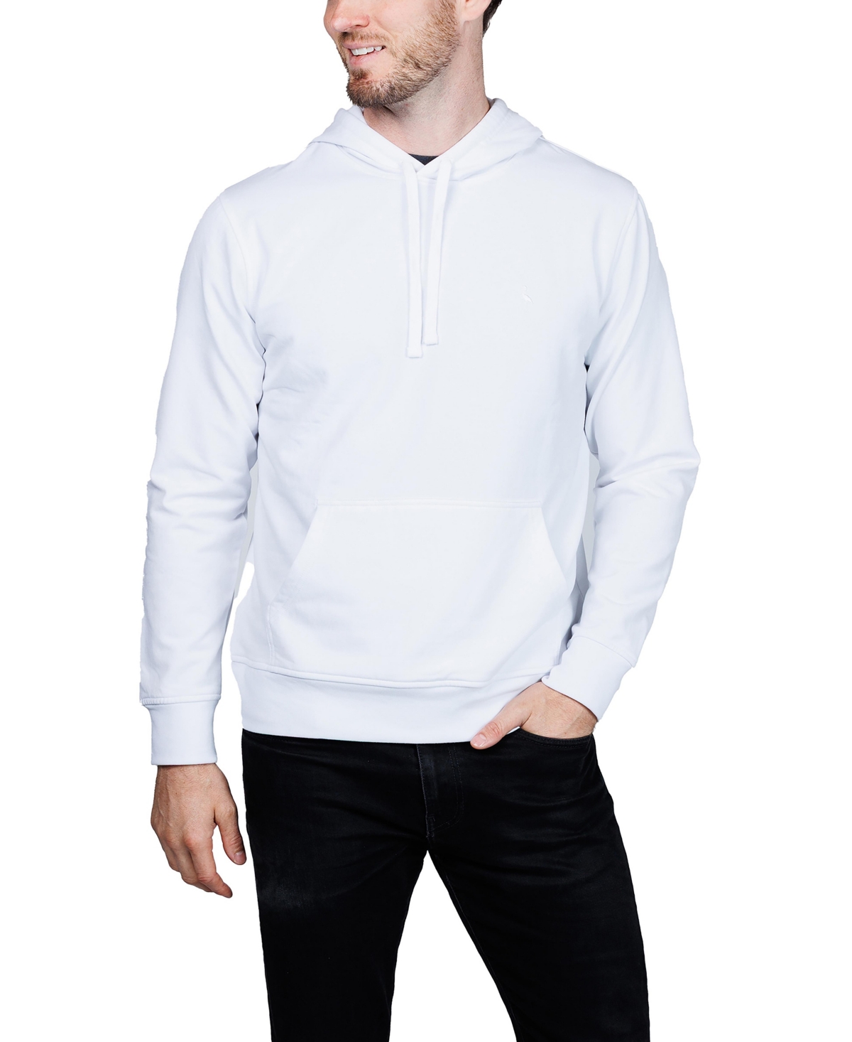 Click here for Tailorbyrd Mens Fleece Hoodie - White prices