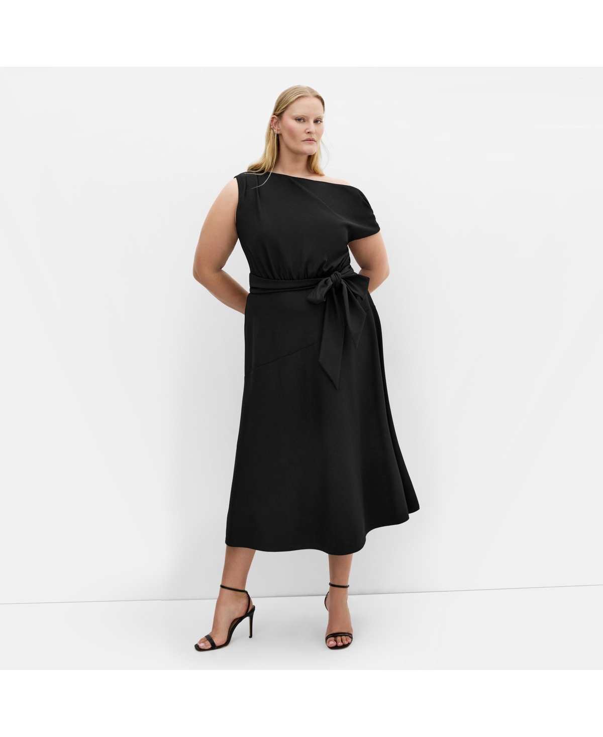 Click here for City Chic Womens Kate Off Shoulder Midi Dress - Bl... prices