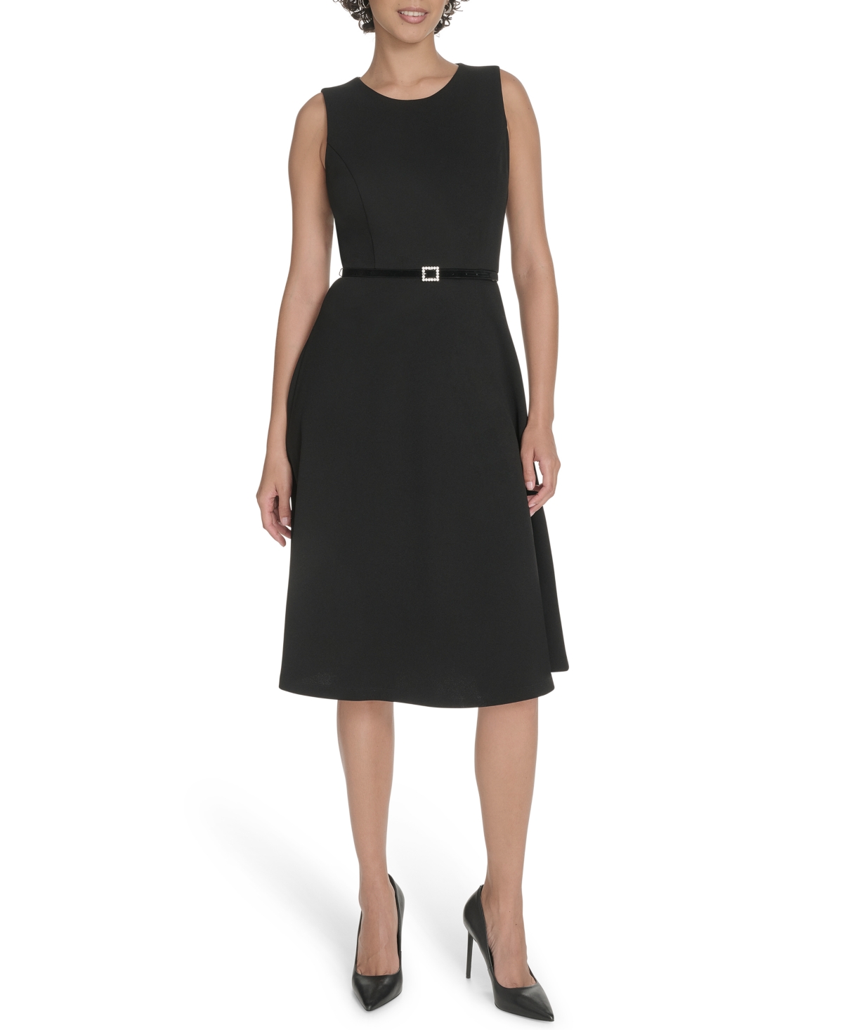 Click here for S/L Belted F&F Midi - Black prices