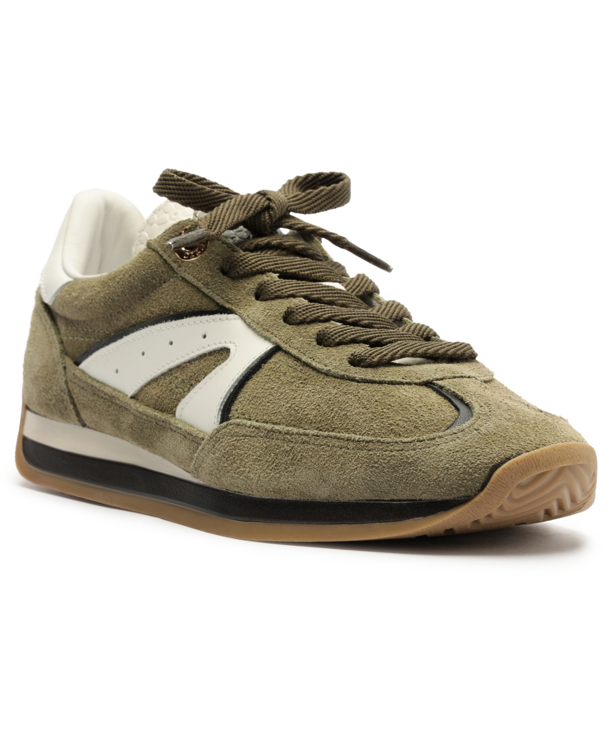Click here for Arezzo Womens Molly Round Toe Sneakers - Green prices