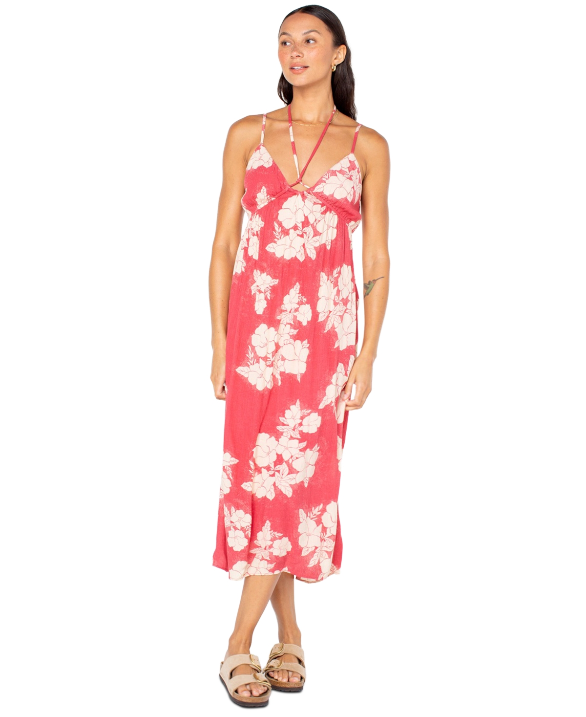 Click here for Roxy Womens Sunshine Crush V-Neck Midi Dress - Hol... prices