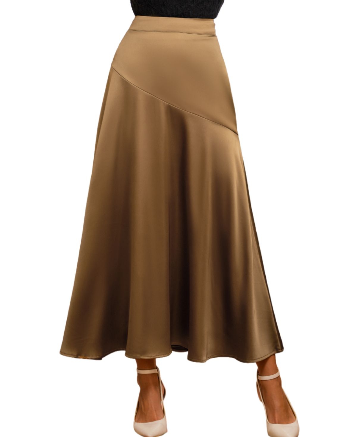 Click here for Cupshe Womens Take the Spotlight Brown Maxi Skirt... prices
