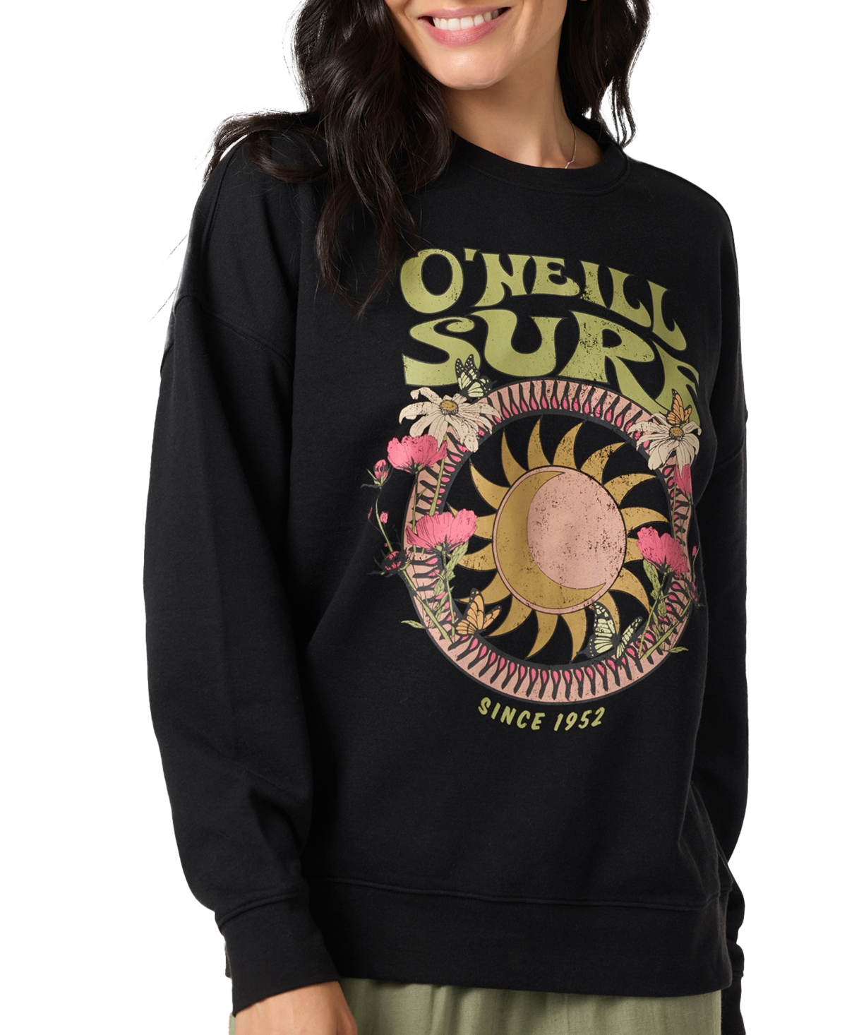 Click here for ONeill Juniors Long Sleeve Sweatshirt - Black prices