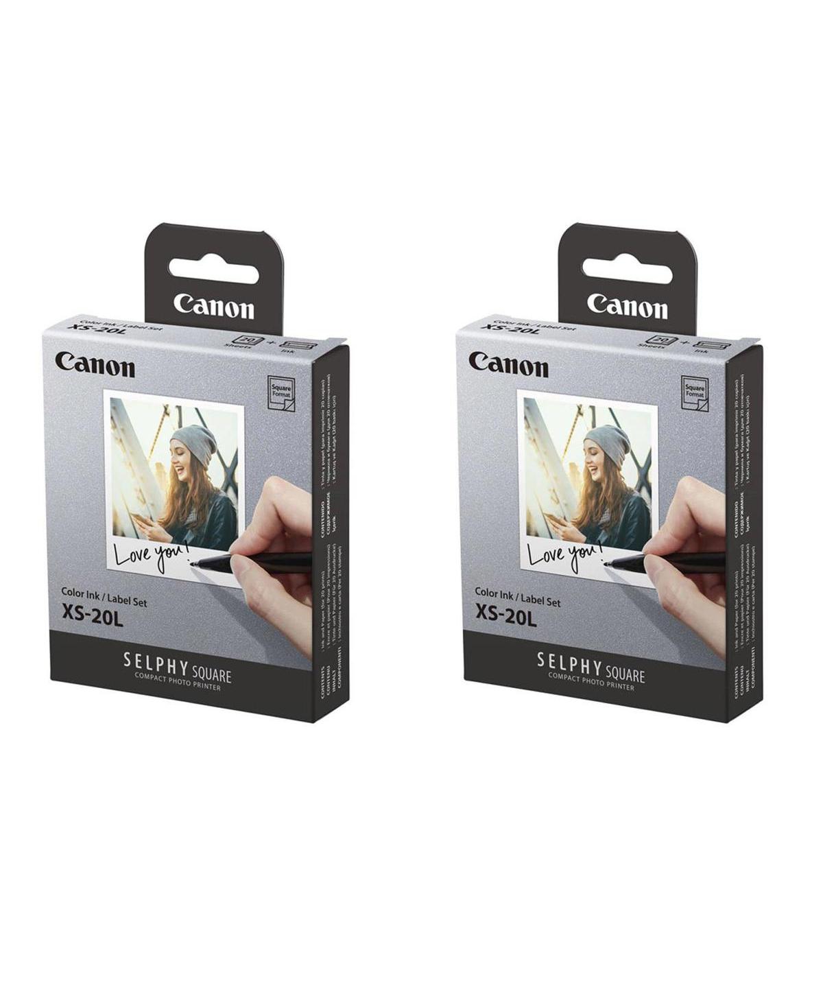 Click here for Canon 2 Pack Selphy Color Ink/Label Xs-20L Set  20... prices