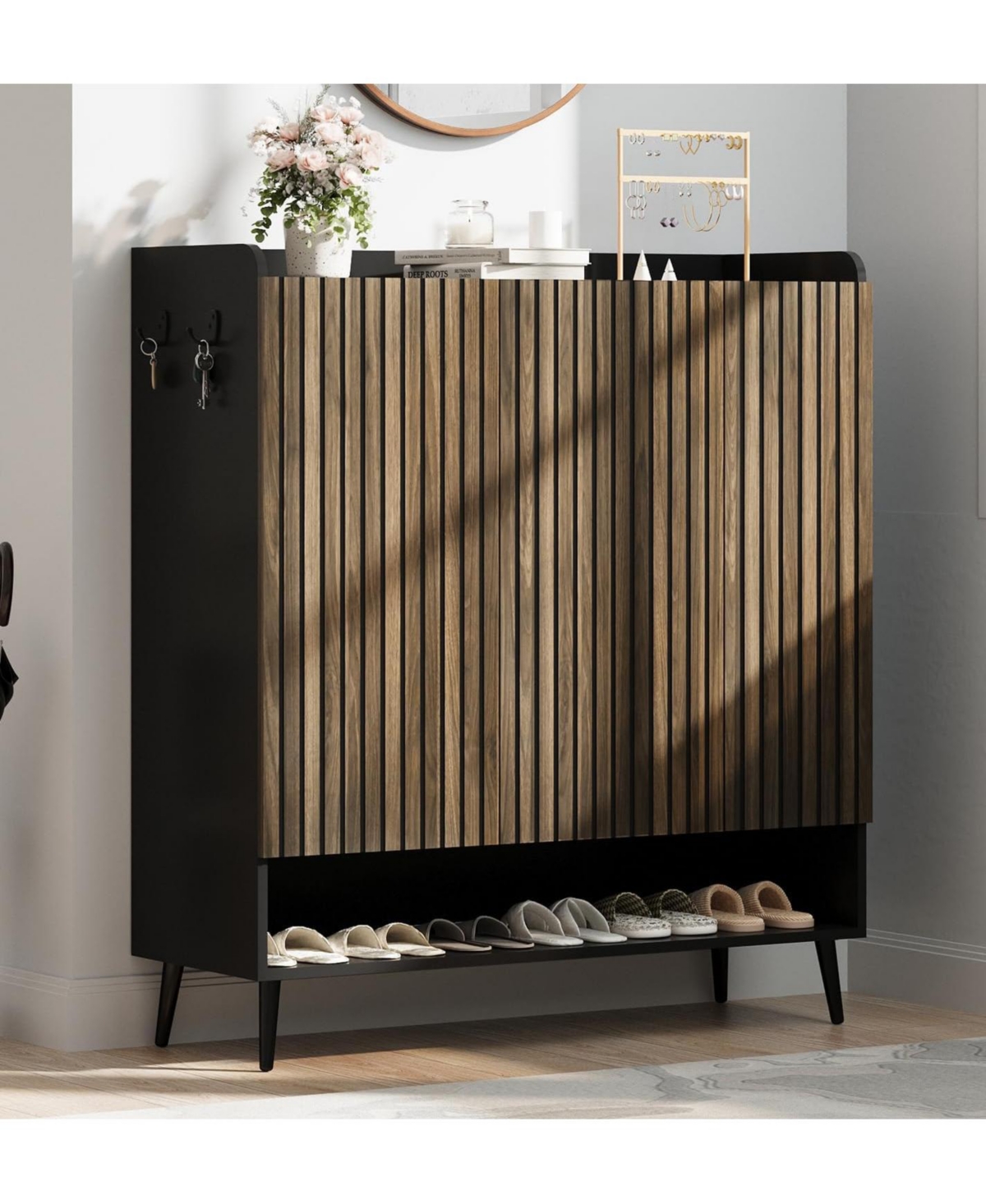 Click here for Shoe Cabinet with 3 Doors  6-Tier Entryway Shoe St... prices