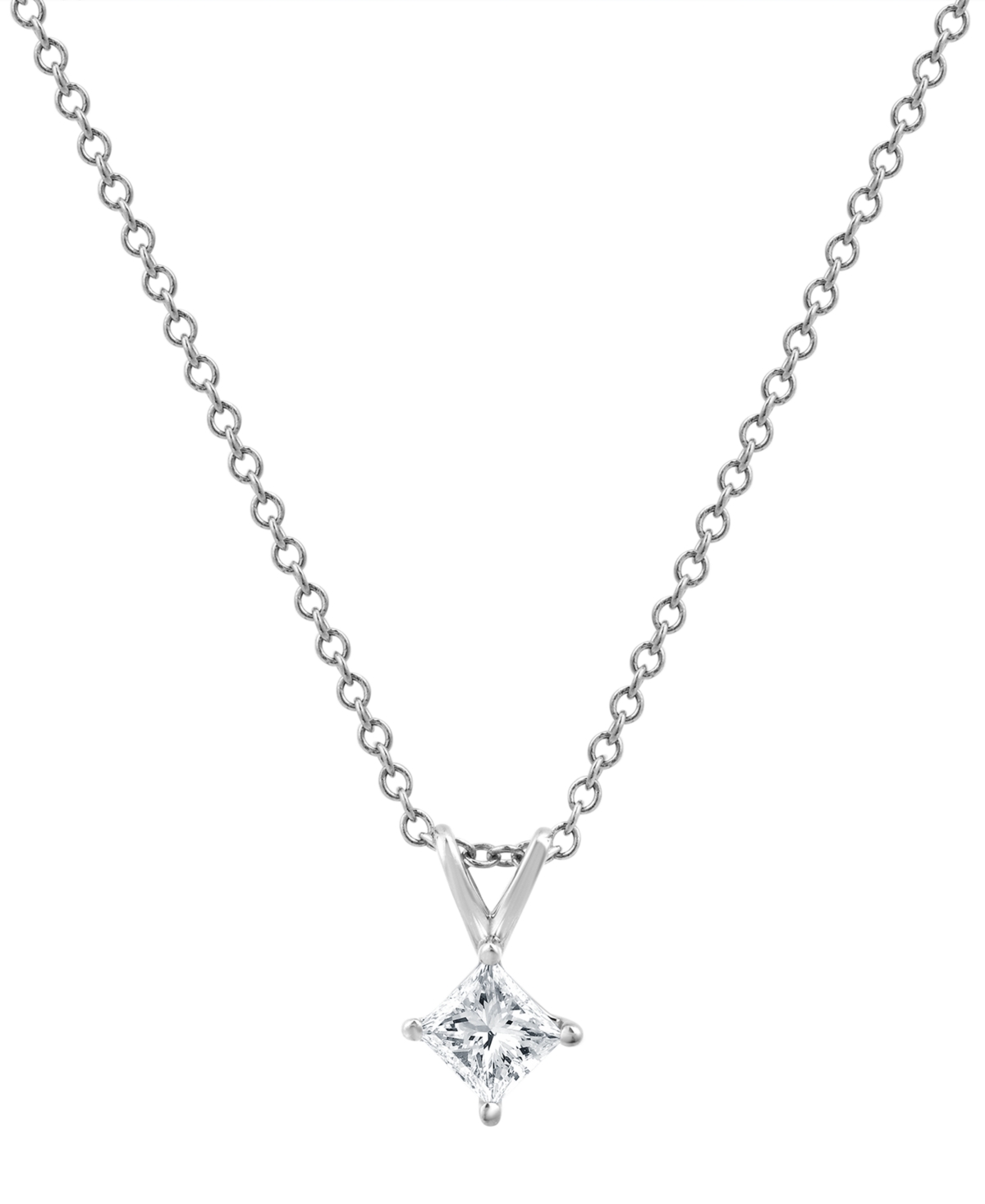 Click here for Macys Certified Diamond Solitaire Pendant Necklace... prices