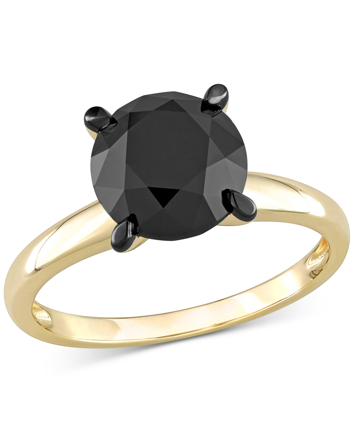 Click here for Macys Black Diamond Solitaire Engagement Ring (3 c... prices