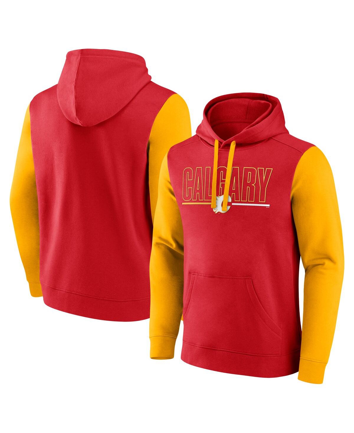 Click here for Logo Athletic Mens Red Calgary Flames Deliver Flee... prices