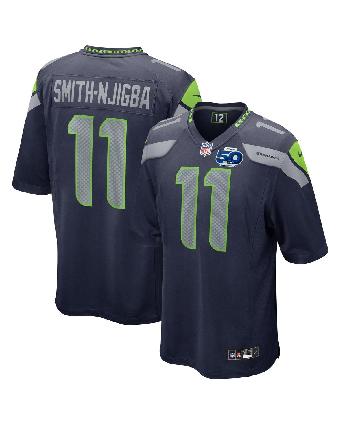 Click here for Nike Mens Jaxon Smith-Njigba College Navy Seattle... prices