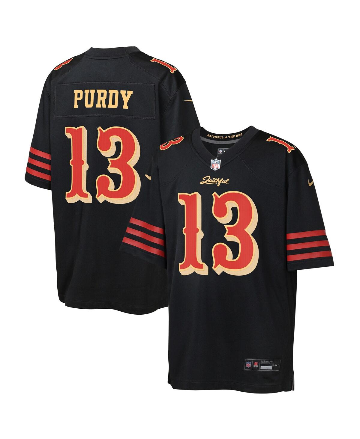 Click here for Nike Big Boys and Girls Brock Purdy Black San Fran... prices