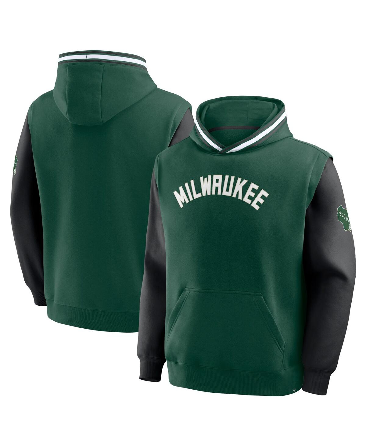 Click here for Fanatics Mens Hunter Green/Black Milwaukee Bucks H... prices