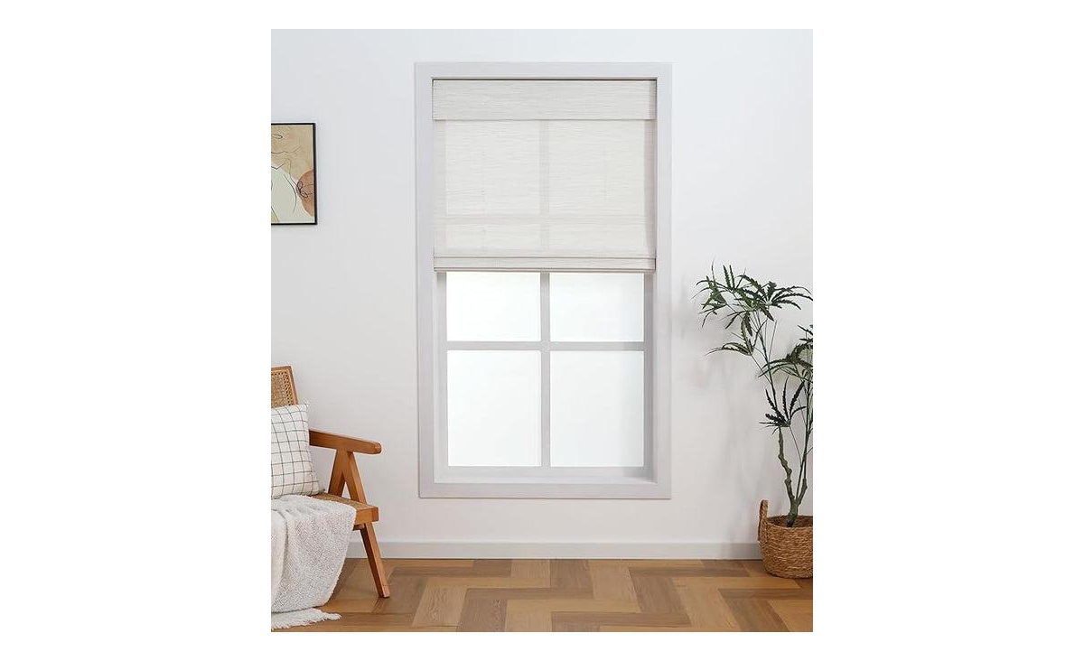 Click here for Shadisfy Cordless Bamboo Roman Shades W X 72 - Sno... prices