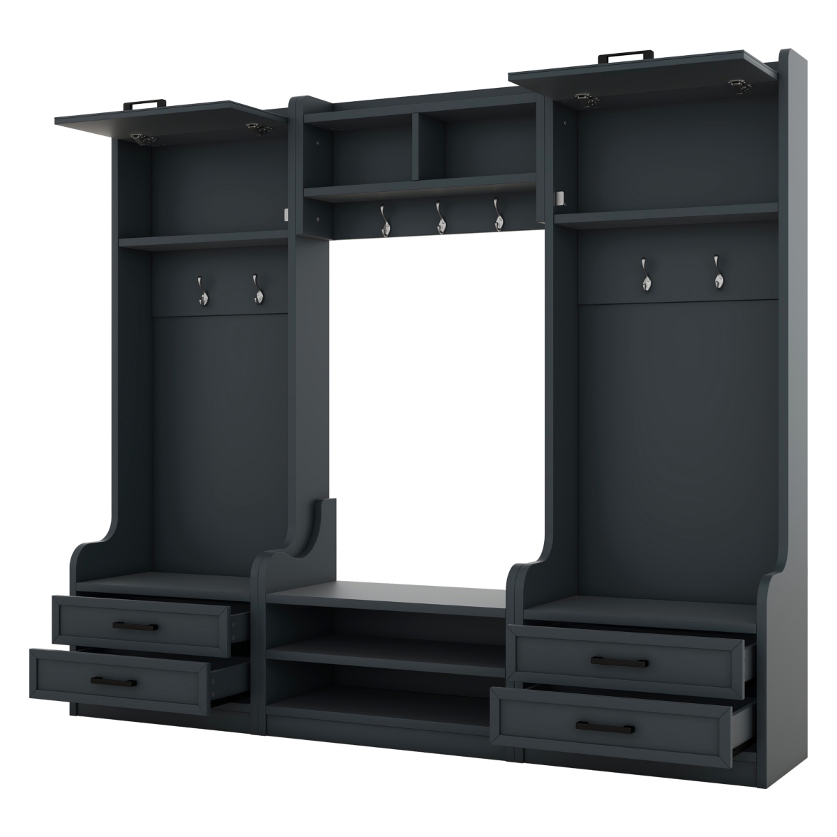 Click here for 4-in-1 Detachable Hall Tree with Storage and 7 Hoo... prices