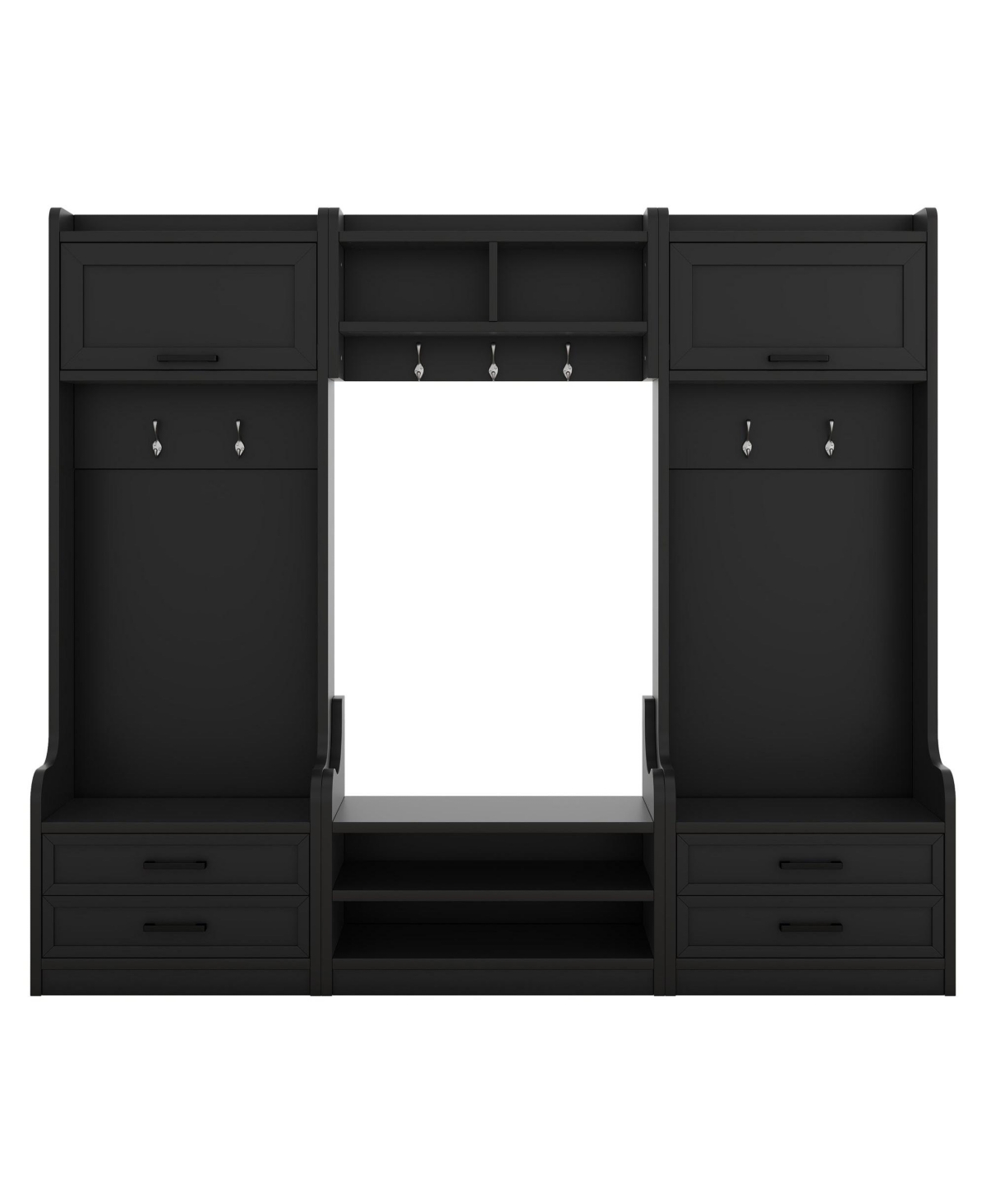 Click here for 4-in-1 Detachable Hall Tree with Storage and 7 Hoo... prices