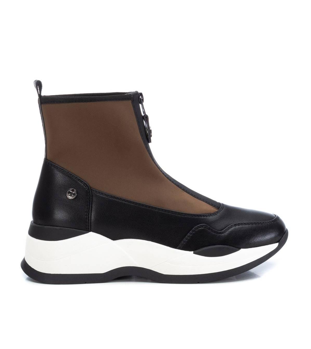 Click here for Xti Womens Sneaker Booties - Taupe prices