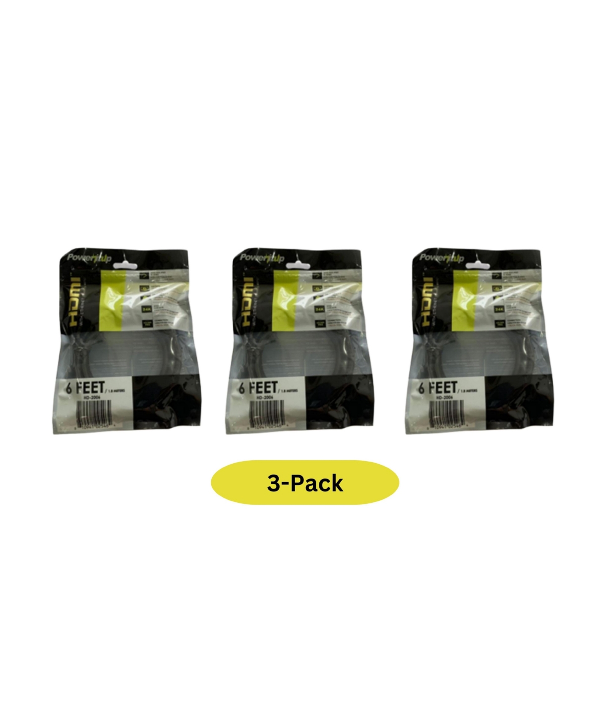 Click here for Power It Up 6 ft. Hdmi v2.0 Cable with Ethernet (3... prices