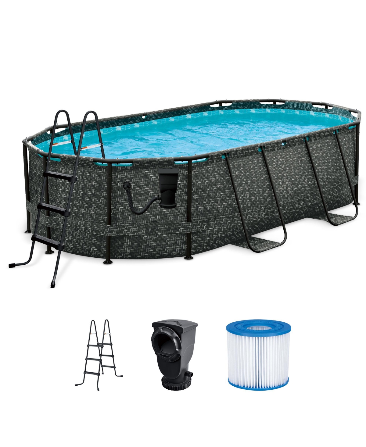 Click here for Funsicle 13 x 8 x 39.5" Oasis Designer Oval S... prices