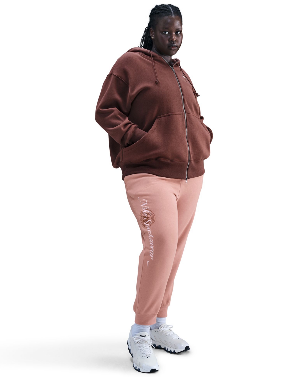 Click here for Nike Plus Size Sportswear Club Fleece Mid-Rise Gra... prices