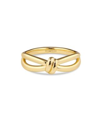 Click here for Devata Love Knot Ring In Gold Plated Sterling Silv... prices