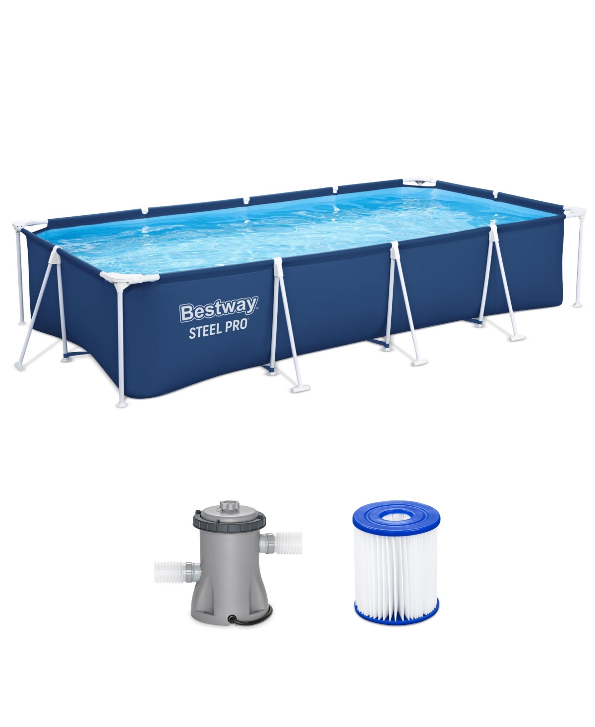 Click here for Bestway Steel Pro 13 Foot x 32 Inch Rectangular Ab... prices