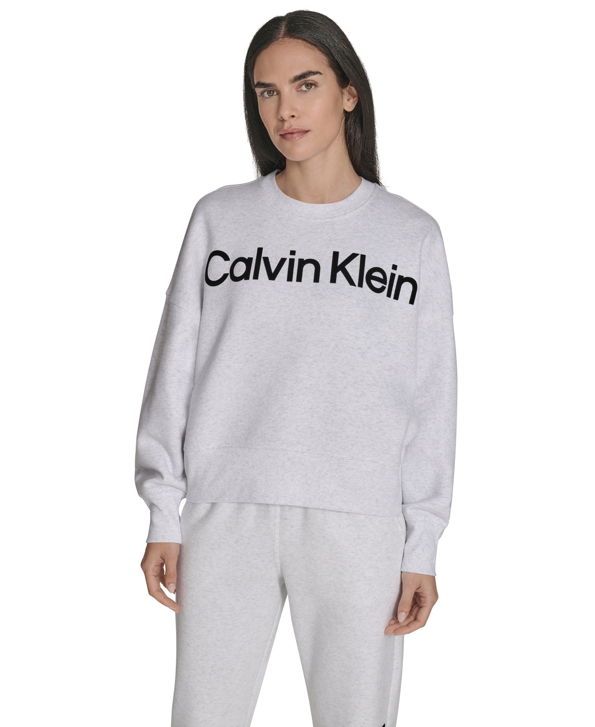 Click here for Calvin Klein Womens Performance Flocked Logo Pull-... prices