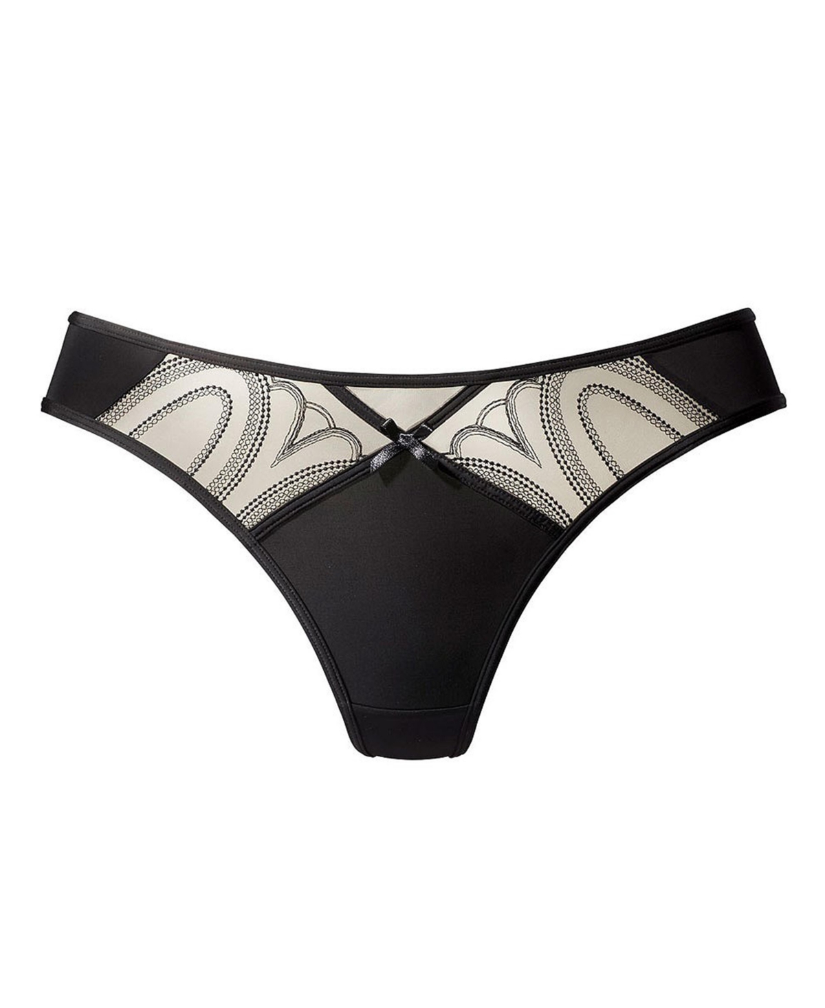 Click here for Lascana Womens Lace Insert Thong - Black prices