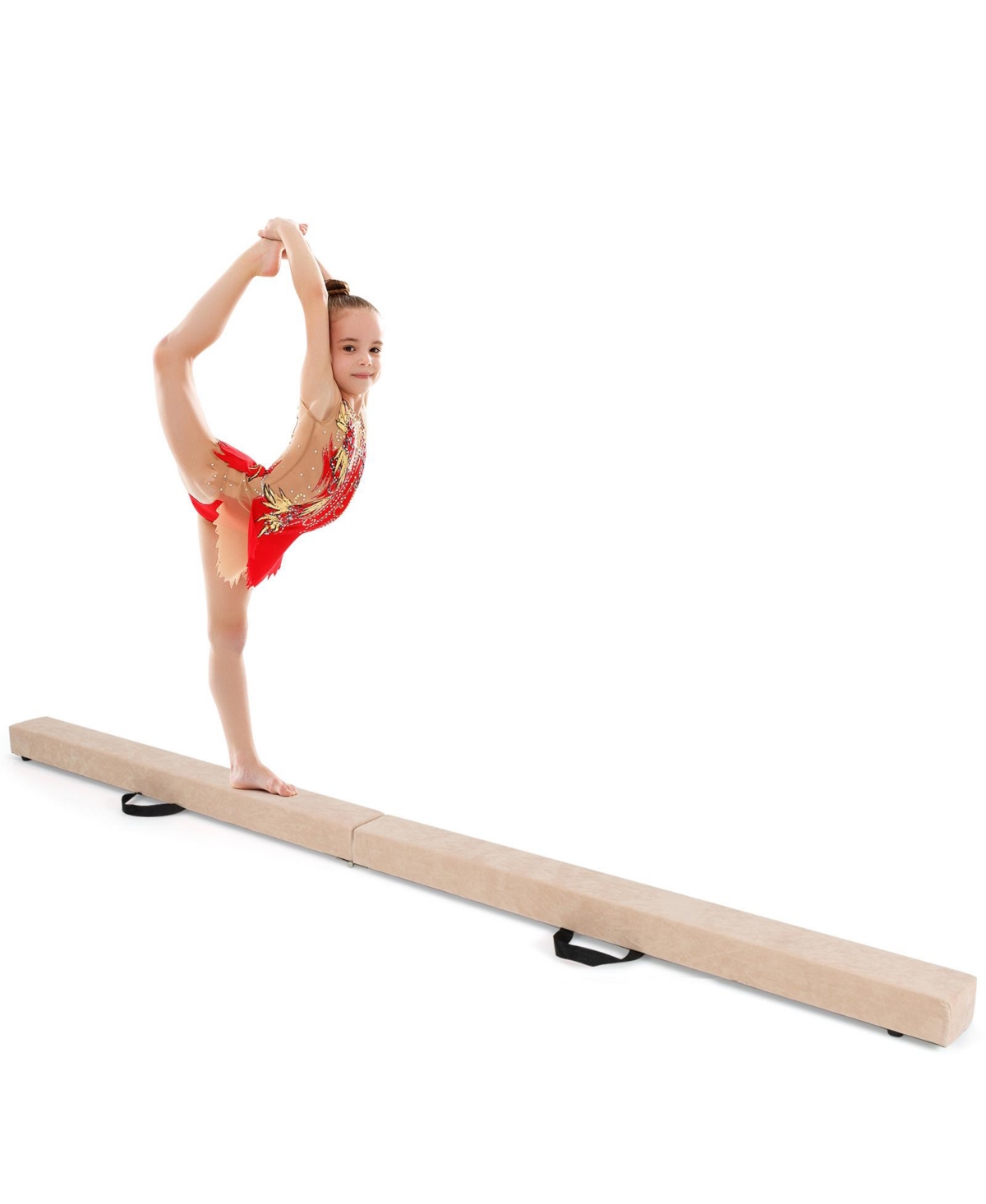 Click here for 7 Feet Folding Portable Floor Balance Beam with Ha... prices