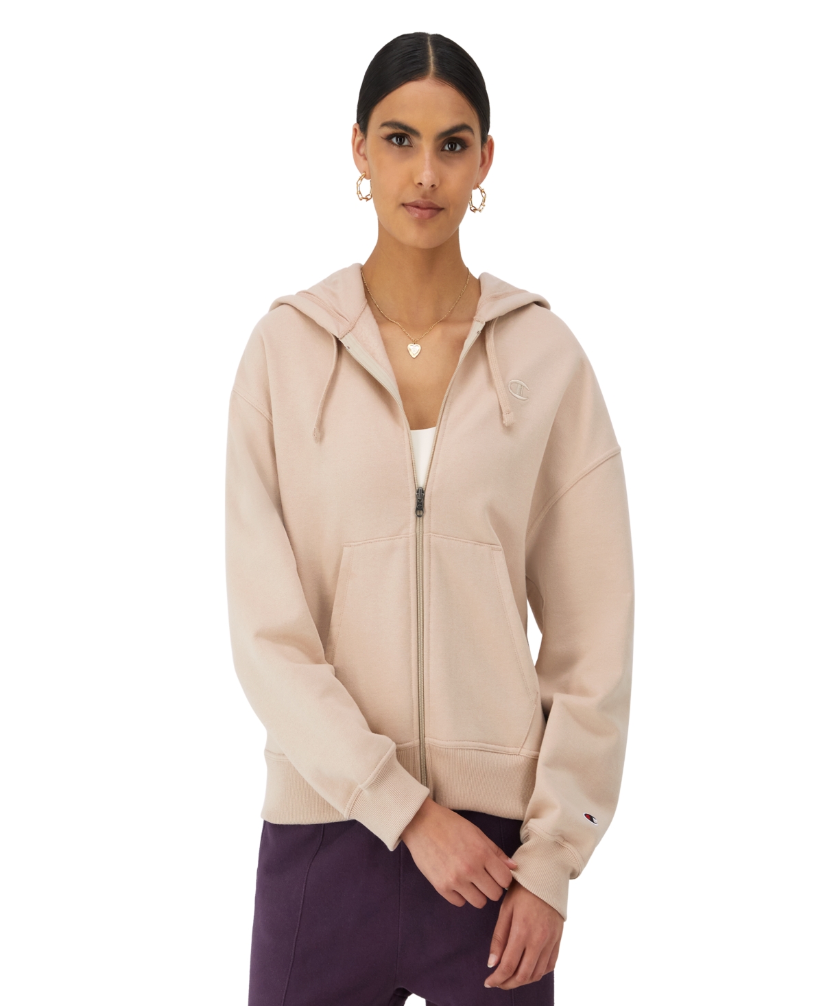 Click here for Champion Womens Sophomore Full Zip Hoodie - Champa... prices