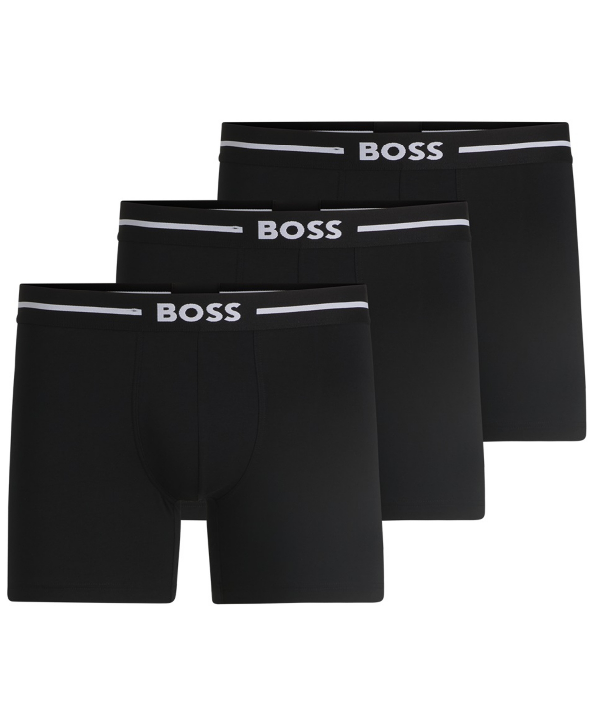 Click here for Hugo Boss Mens 3-Pack Bold Logo Boxer Briefs Under... prices