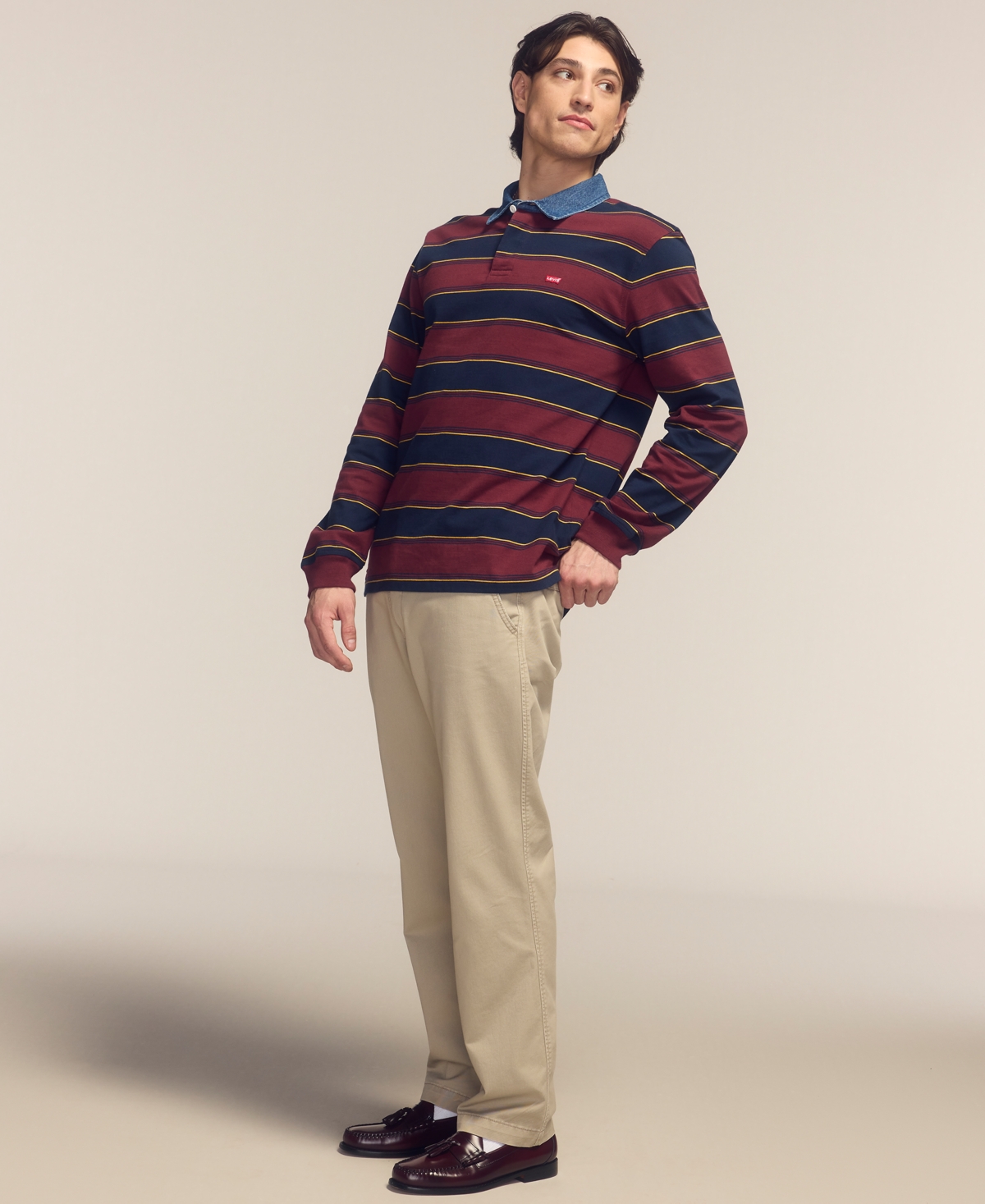 Click here for Levis Mens Relaxed Straight Fit Chinos - True Chin... prices