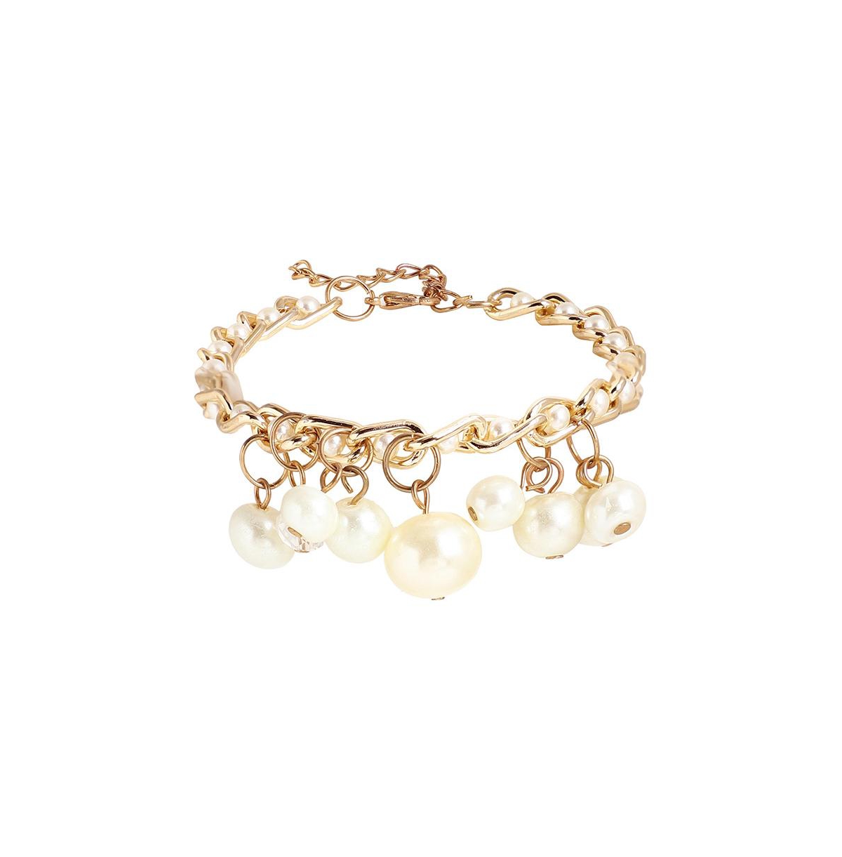 Click here for Sohi Womens Gold Drop Charm Bracelet - Gold prices