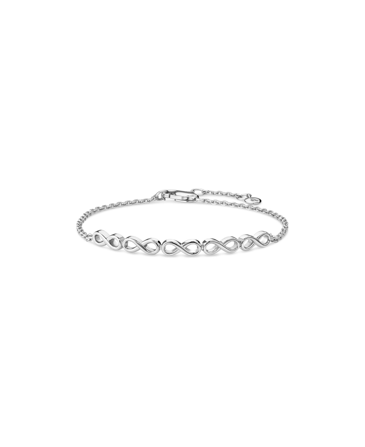 Click here for Devata Infinity Chain Bracelet in Rhodium Plated S... prices