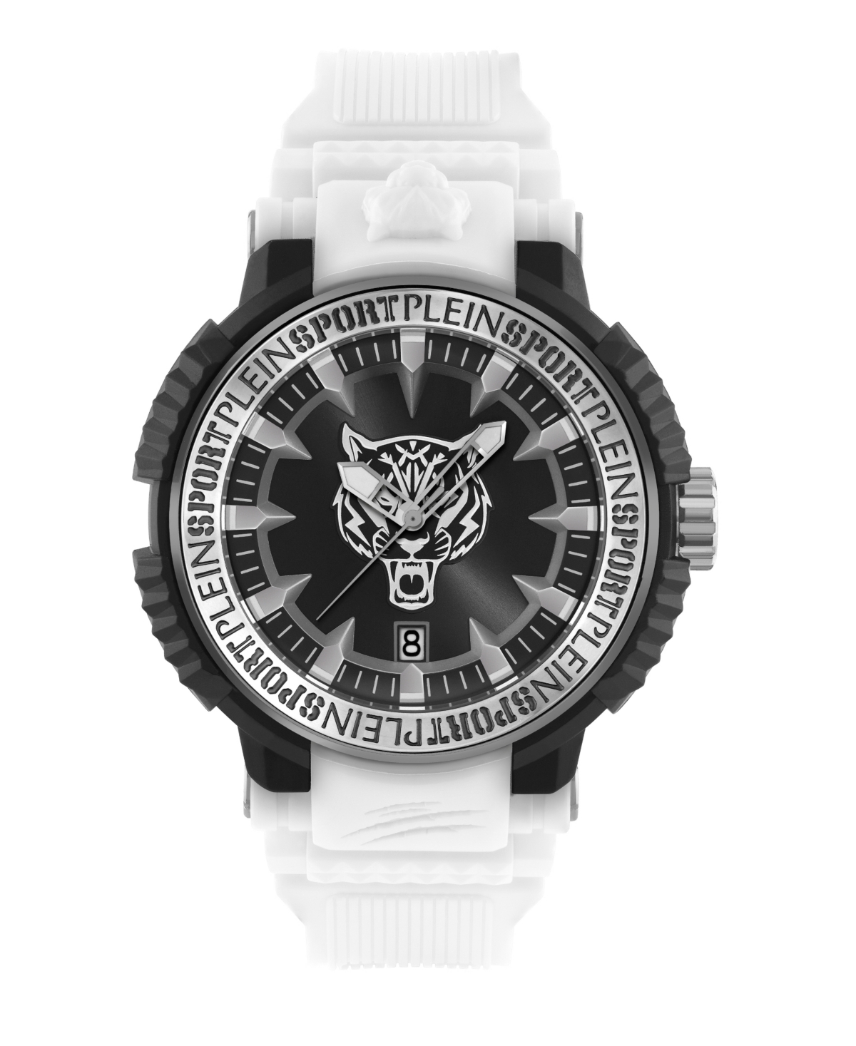 Click here for Plein Sport Mens Tiger Power 3 Hand Date Quartz Wh... prices