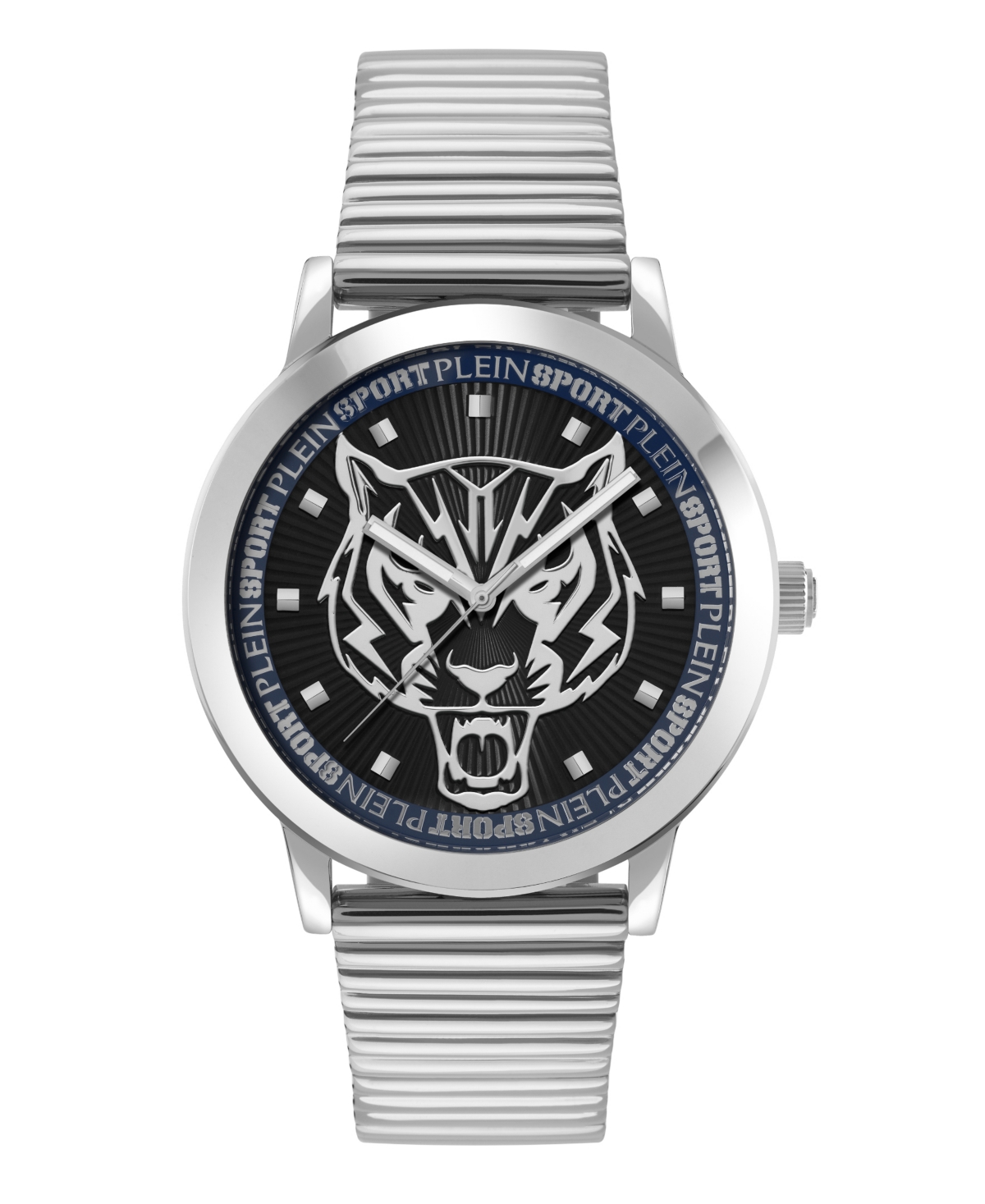 Click here for Plein Sport Mens Iron Tiger 3 Hand Quartz Stainles... prices