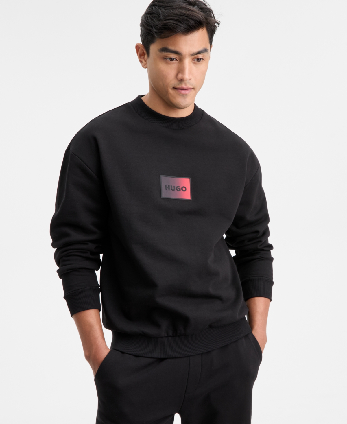 Click here for Hugo Boss Mens Danotop Long-Sleeve Logo Sweatshirt... prices