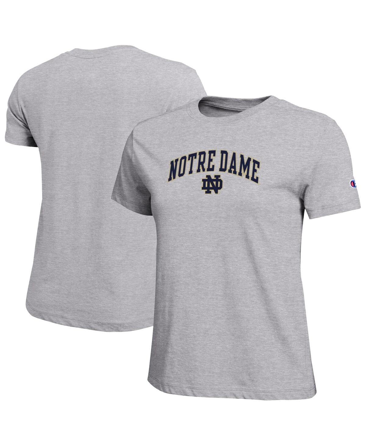 Click here for Champion Womens Heather Gray Notre Dame Fighting I... prices