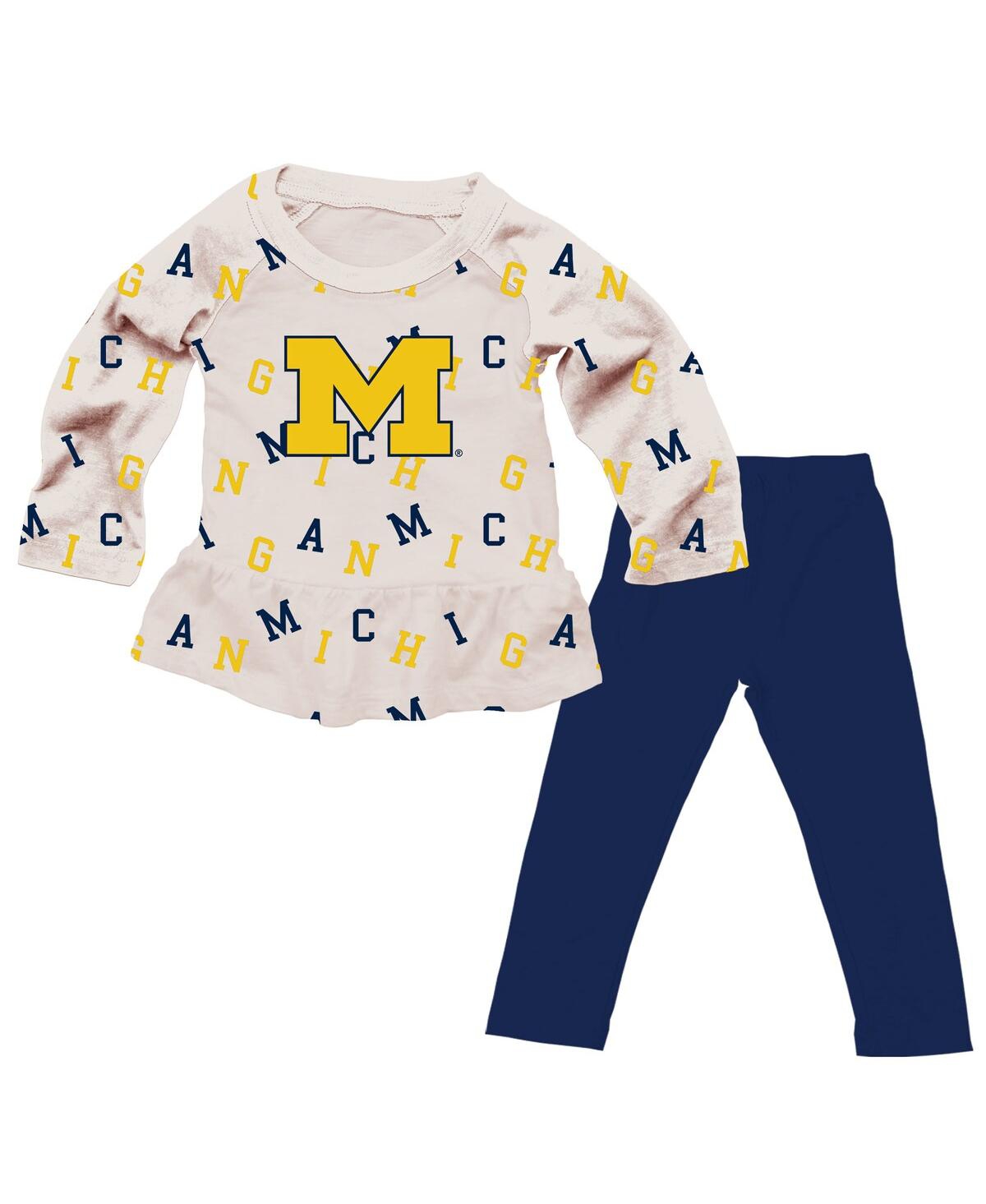 Click here for Wes & Willy Girls Toddler 2-Piece Oatmeal Michigan... prices