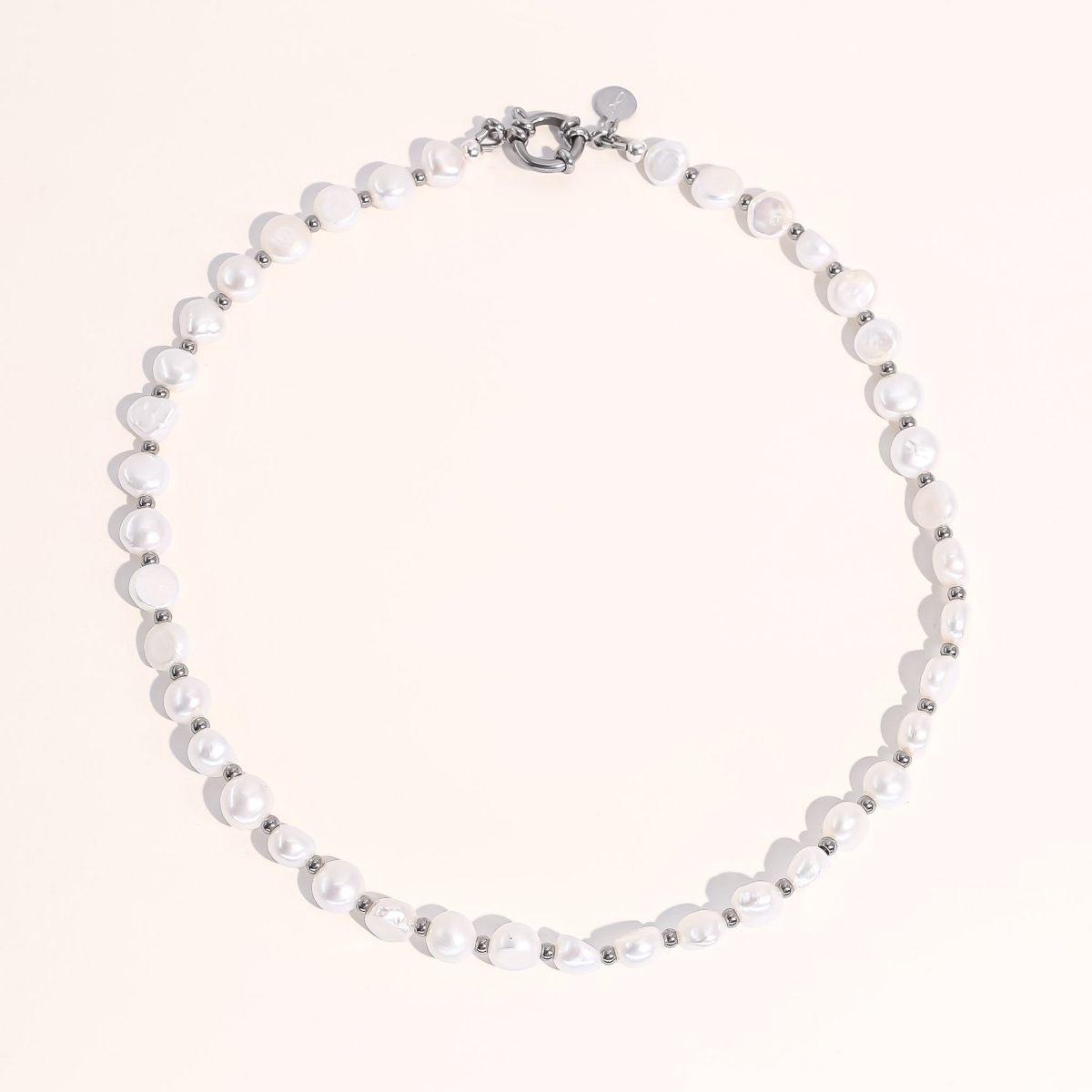 Click here for Chunky Pearl Silver Jean Necklace - Medium - Silve... prices