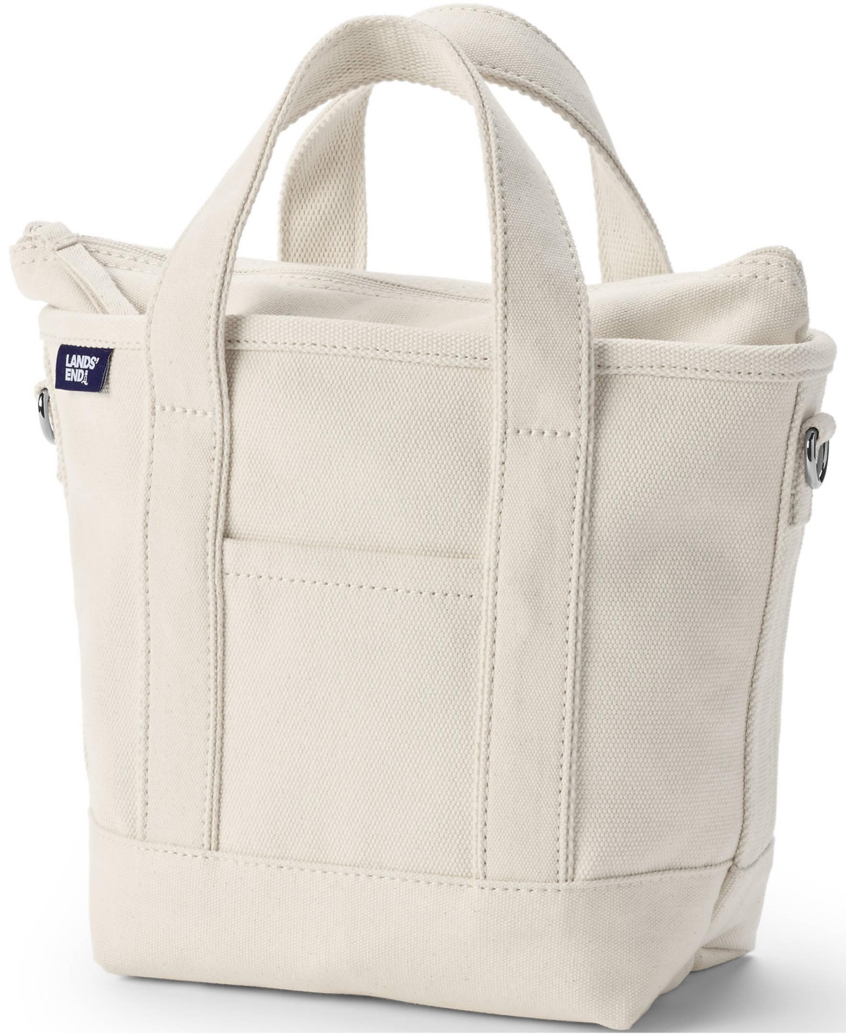 Click here for Lands End Small 3 Pocket Zip Top Canvas Tote Bag -... prices
