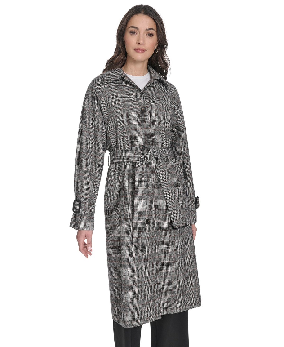 Click here for Levis Womens Single Breasted Trench Jacket - Glen... prices