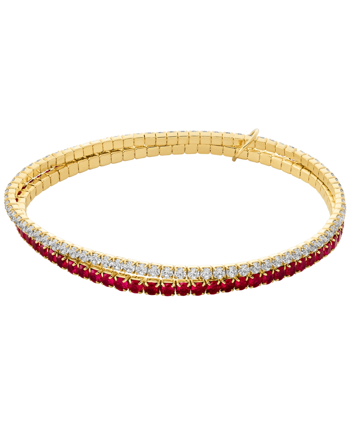 Click here for Michael Kors Gold Tone Pave Stretch Tennis Bracele... prices