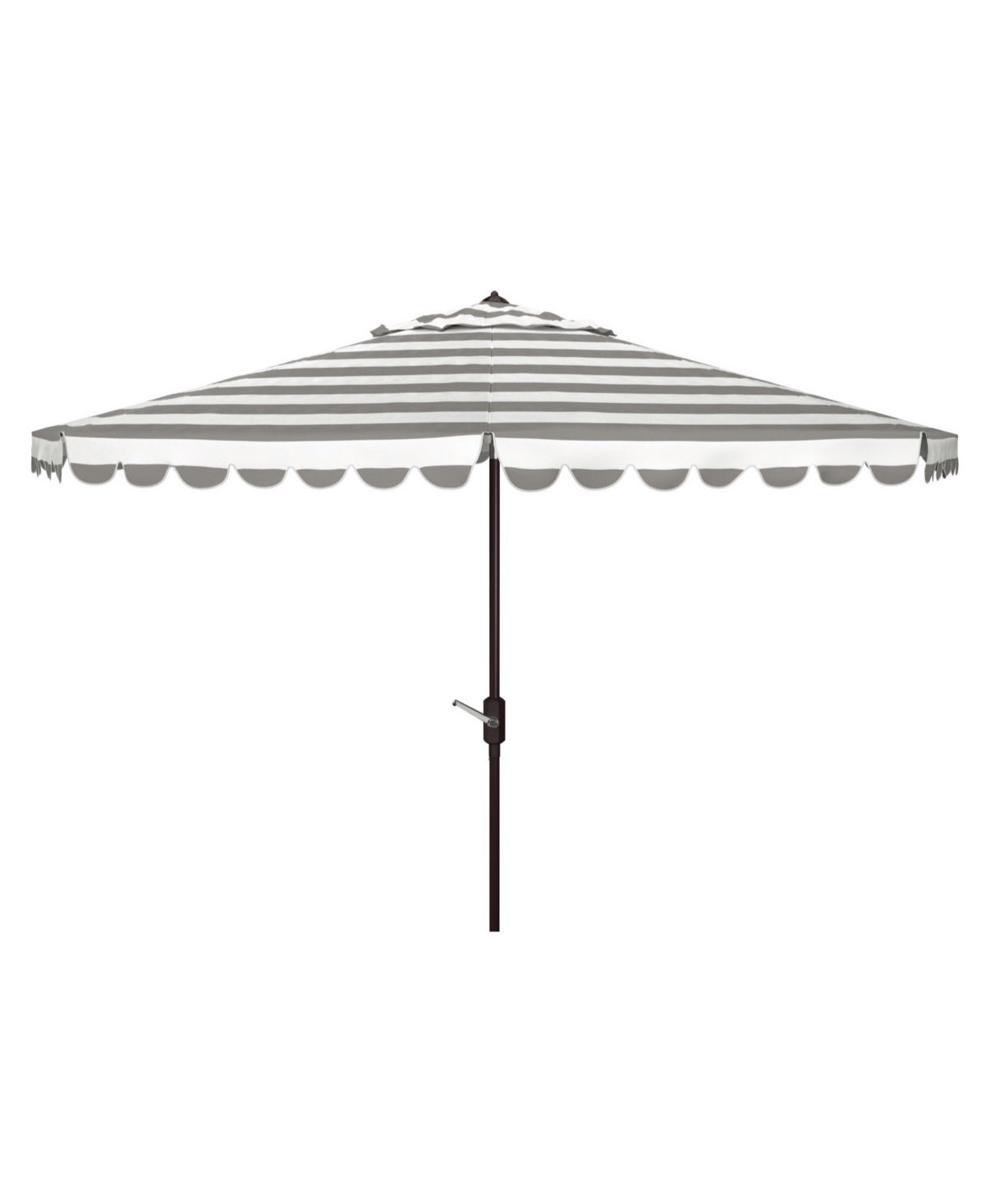 Click here for Vienna 11 Crank Umbrella - Gray  White prices