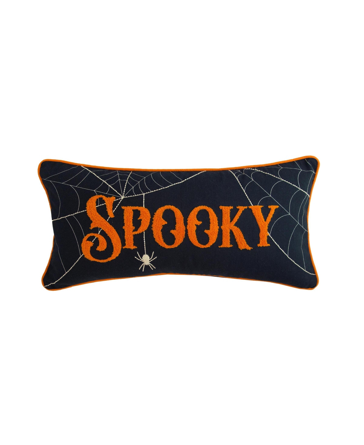 Click here for Halloween Rectangle Spider Web Accent Pillow  12&#... prices