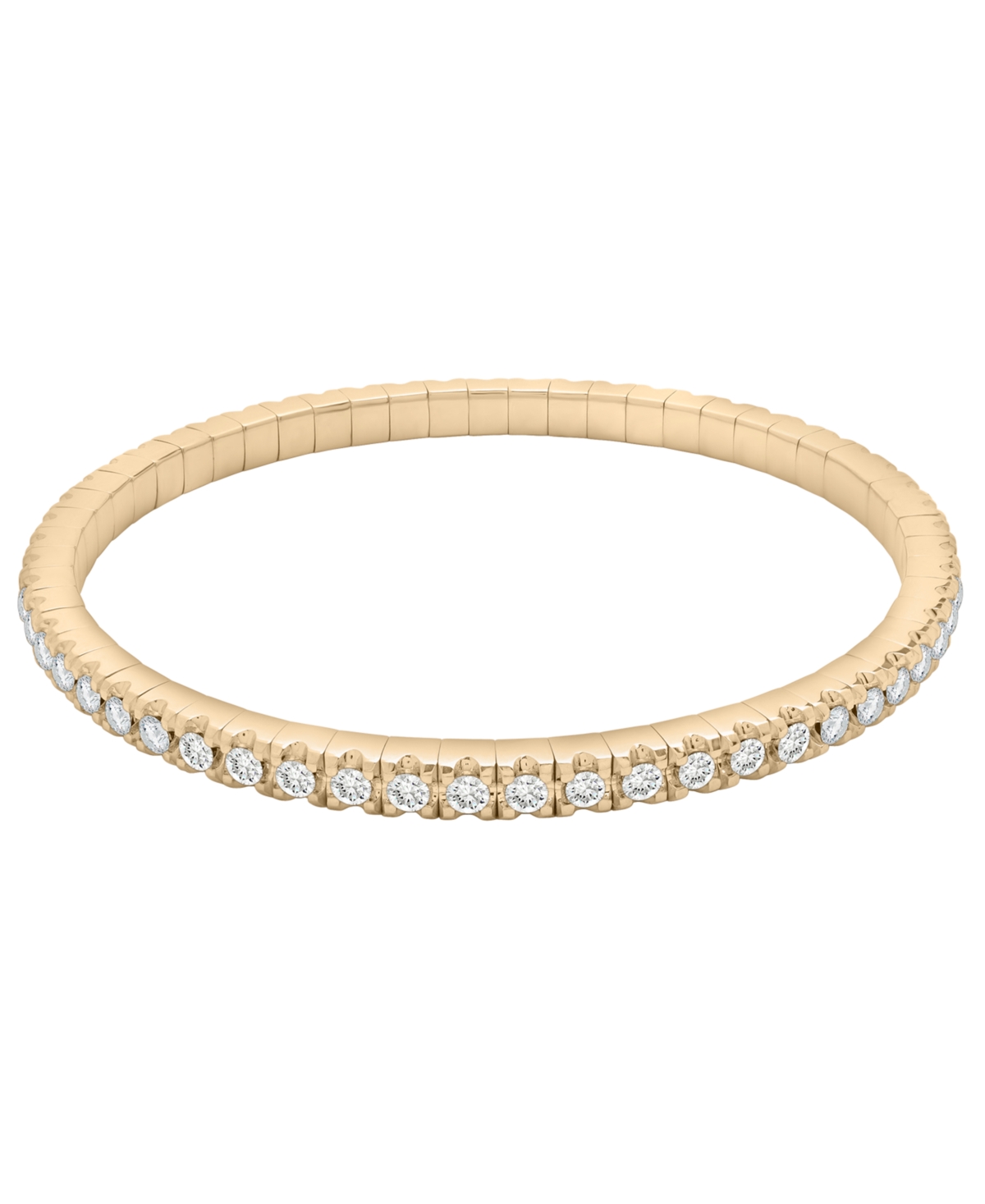 Click here for Macys Diamond Stretchy Bangle (3 ct. t.w.) in 14K... prices
