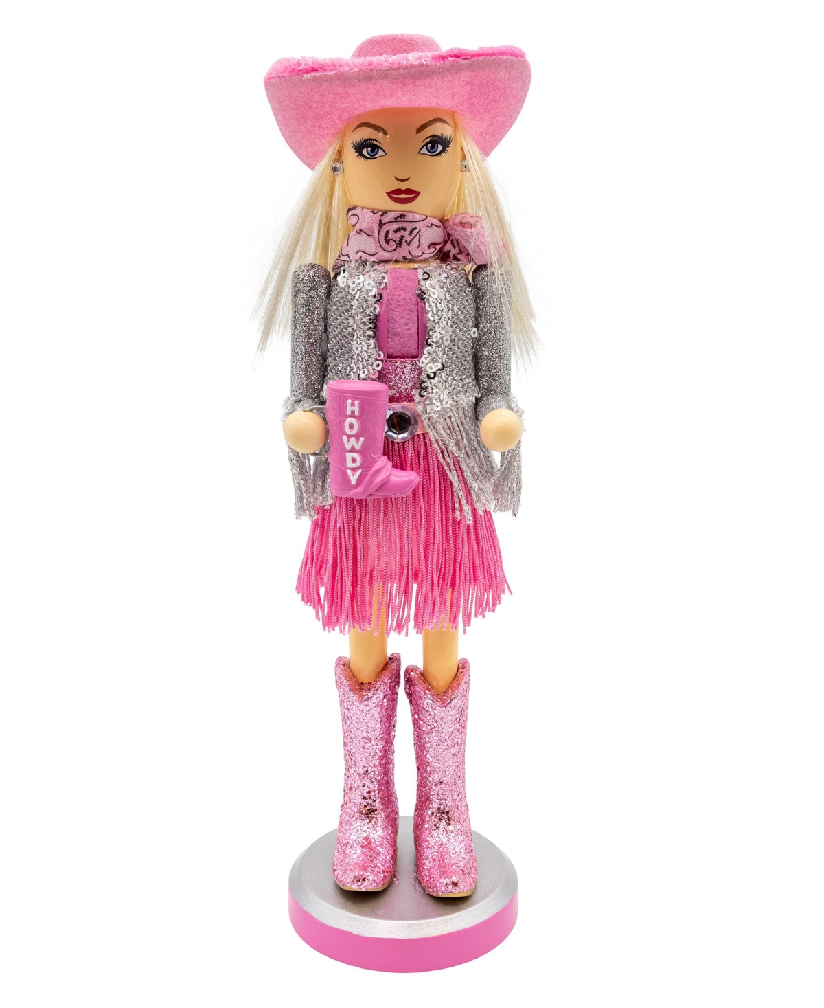 Click here for Kurt Adler 12-Inch Cowgirl Nutcracker - Pink prices