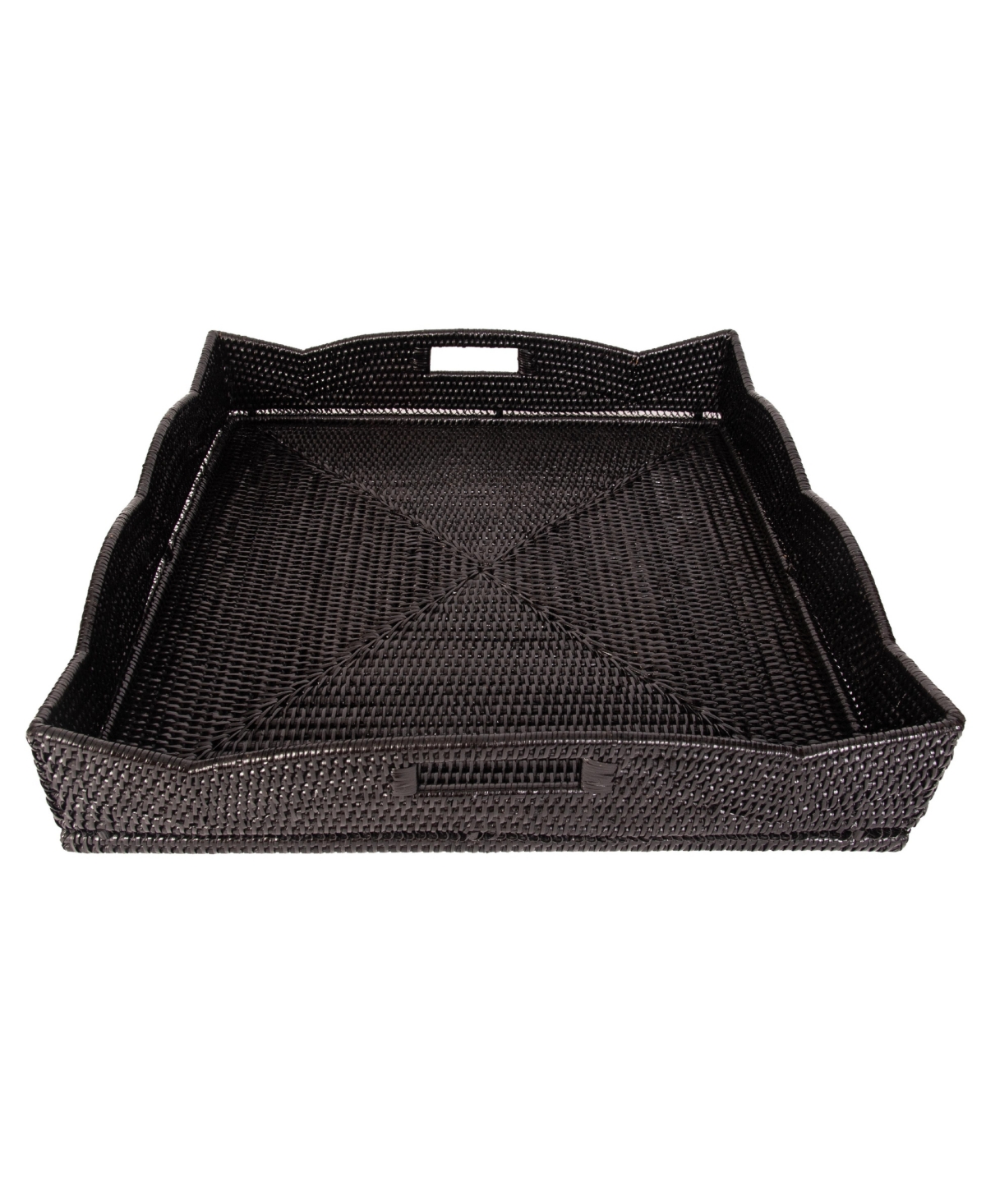 Click here for Artifacts Rattan Scallop Collection Square Tray Wi... prices