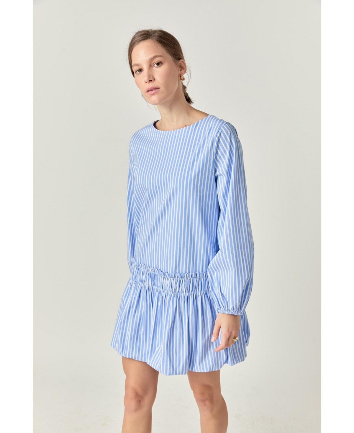 Click here for English Factory Womens Stripe ballon Mini Dress -... prices