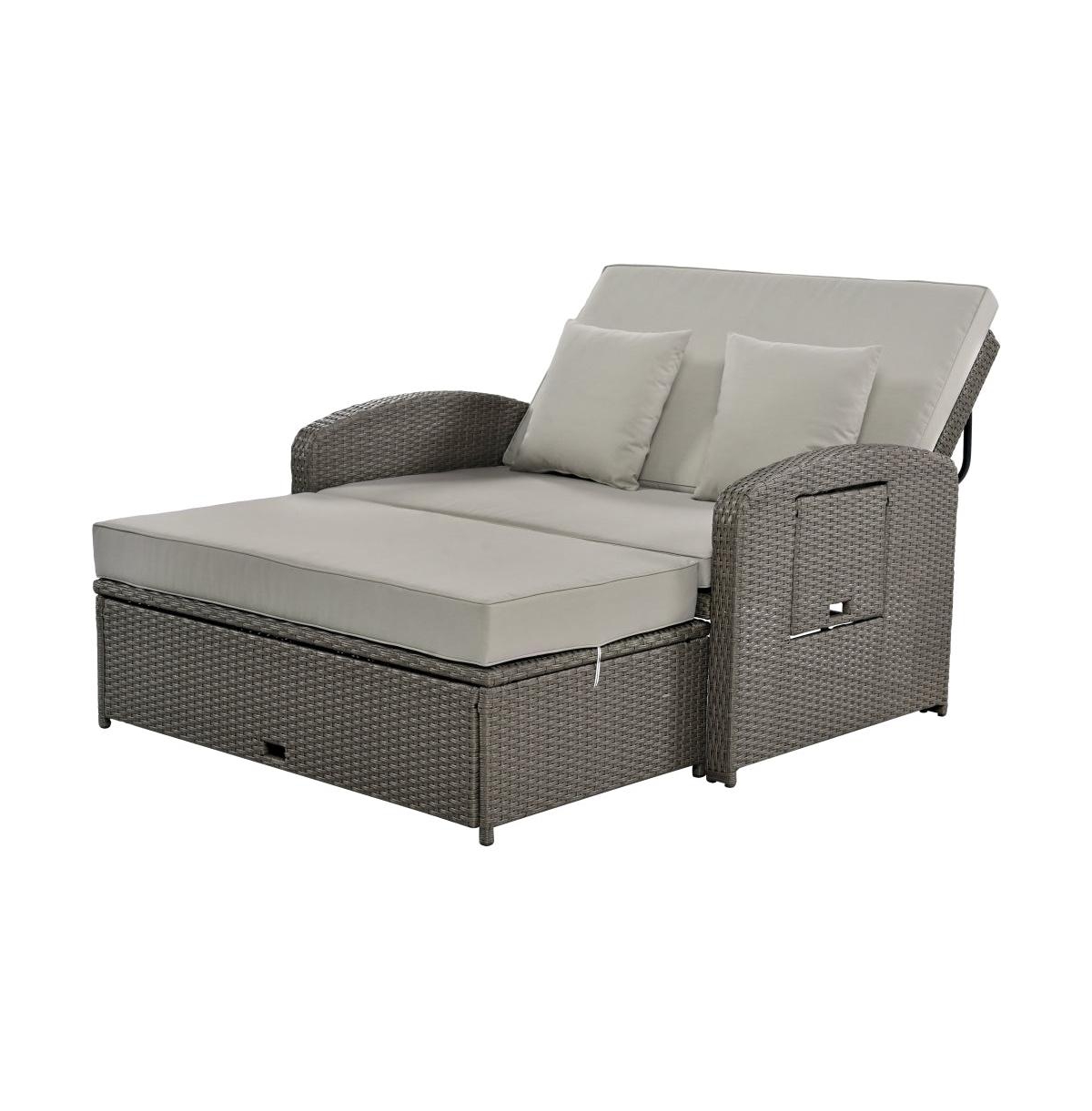 Click here for Chic Crate Double Reclining Rattan Chaise Lounge &... prices