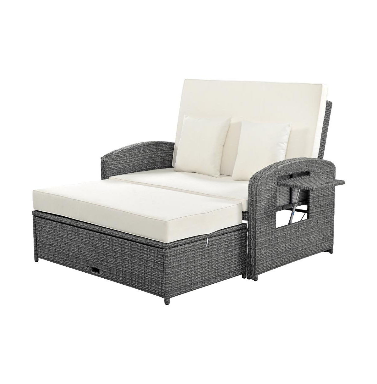 Click here for Chic Crate Double Reclining Rattan Chaise Lounge &... prices