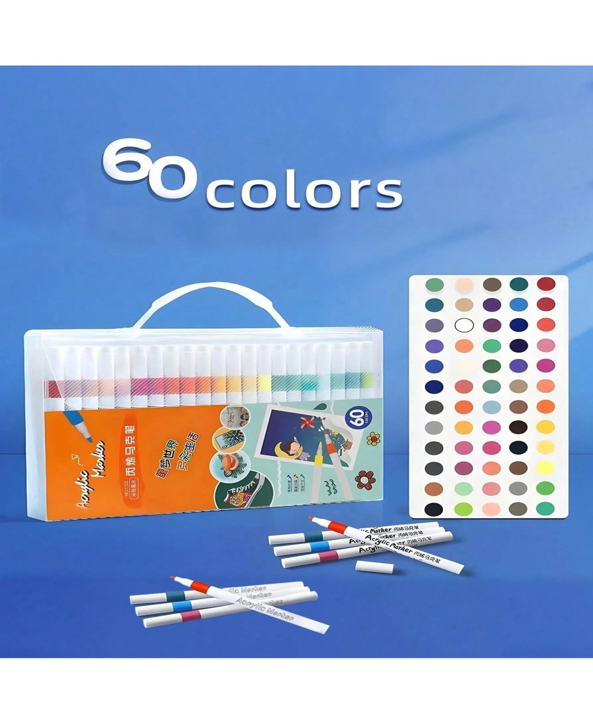 Click here for Htutwoo 60 Colors Mark Waterproof Quick-Drying Col... prices